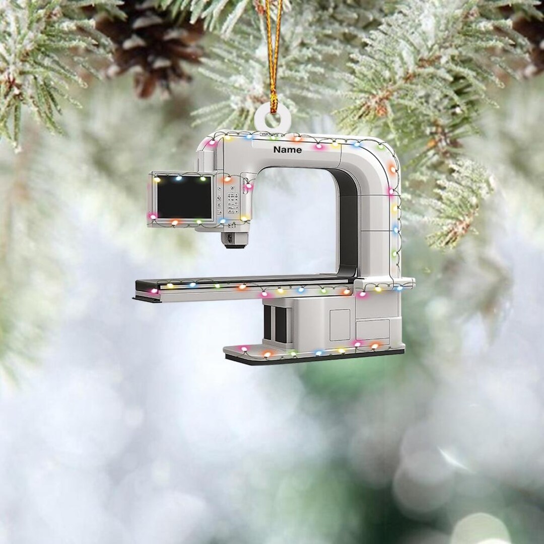Personalized Xray Scan Machine Ornament, Radiologist Christmas Ornament ...