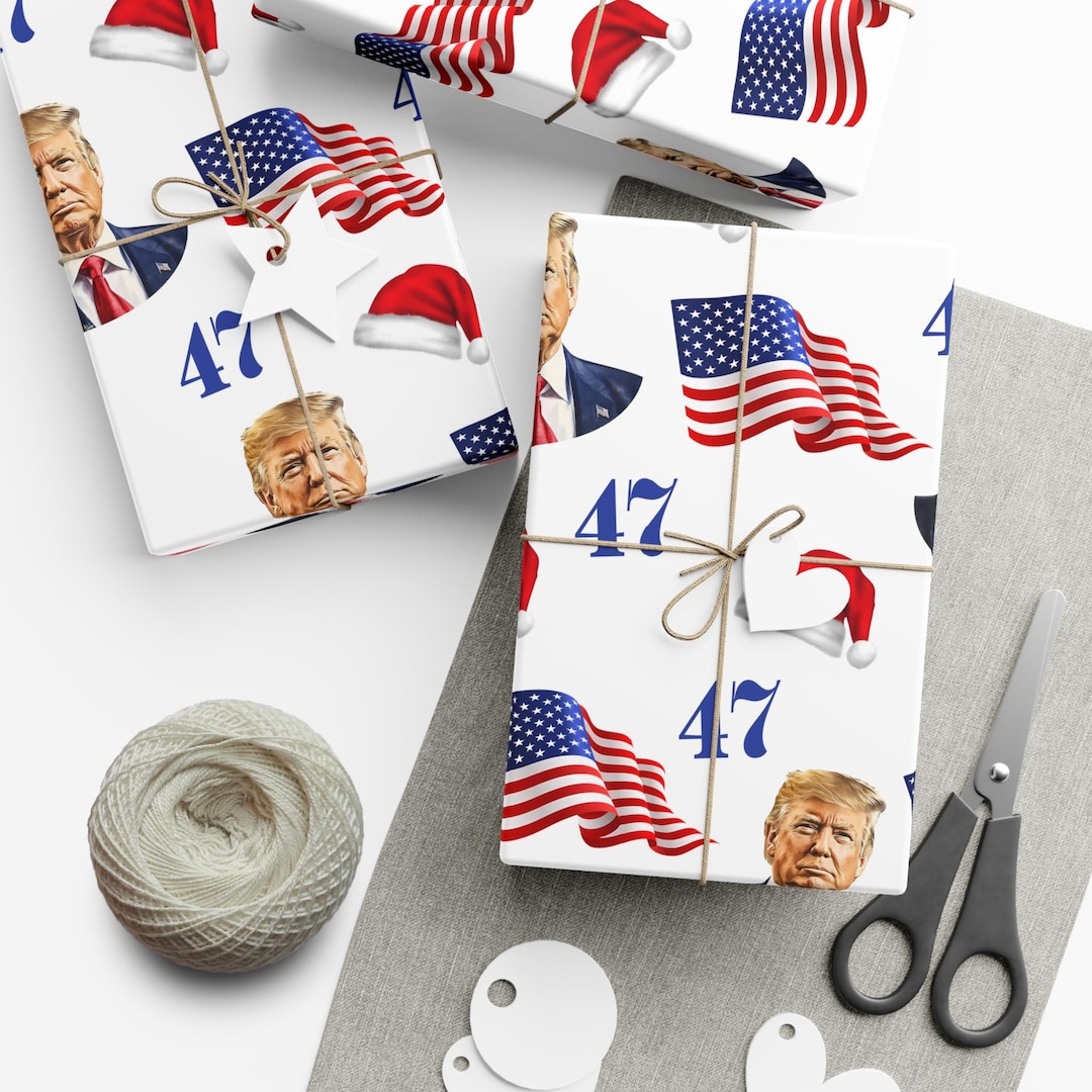 Donald Trump Christmas Wrapping Paper, Trump Won Wrapping Paper, Trump ...