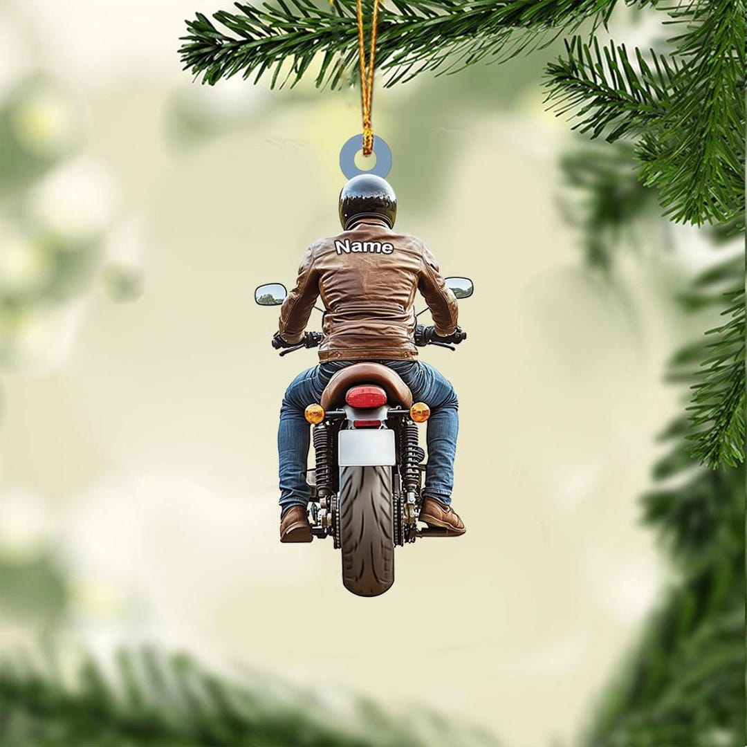 Motocross Christmas Ornament, Motor Racing Xmas Ornament, Motor Lovers ...