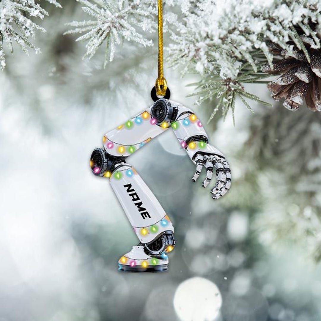 Personalized Industrial Robotics Ornament, Robotics Christmas Ornament ...