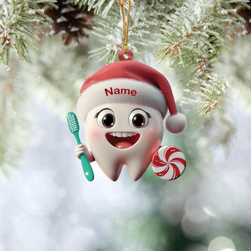 Tooth Christmas Ornament, Dentist Gift, Dental Office, Dental Clinic ...