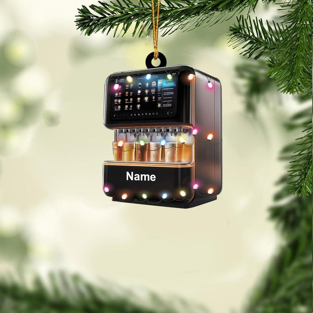 Personalized Drink Dispenser Ornament, Beverage Dispenser Christmas ...