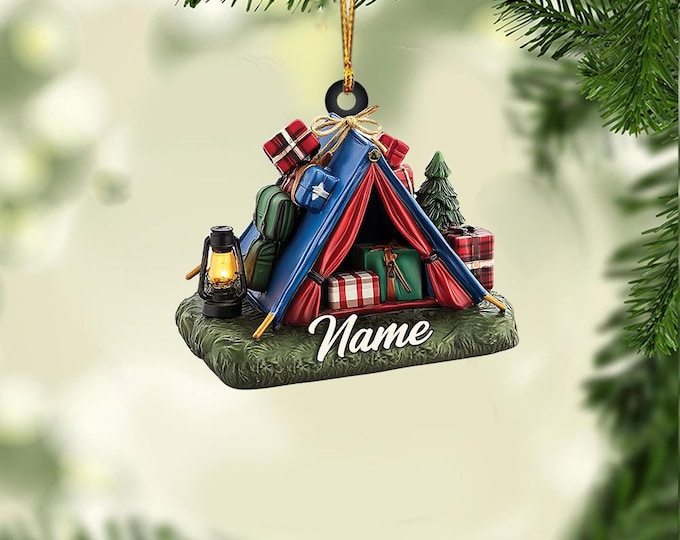 Personalized Circus Tent Ornament, Circus Christmas Ornament Gift ...