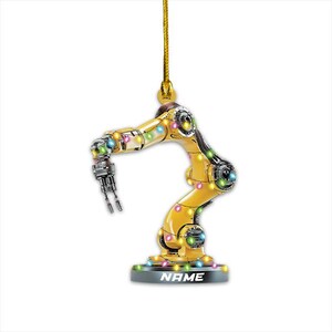 Personalized Industrial Robotics Ornament, Robotics Christmas Ornament ...