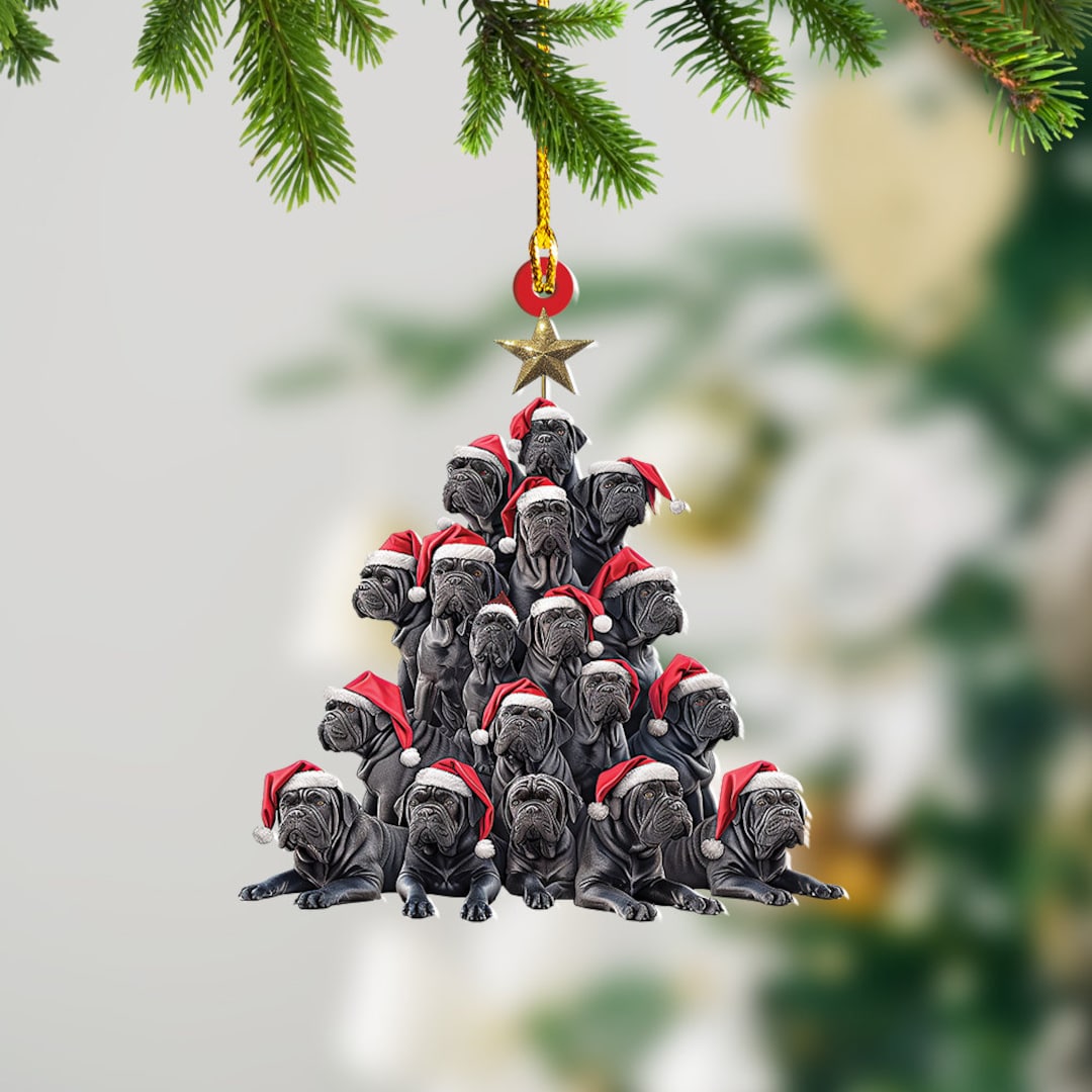 Cane Corso Dog Christmas Tree Ornament, Cane Corso Dog Rearview Mirror ...