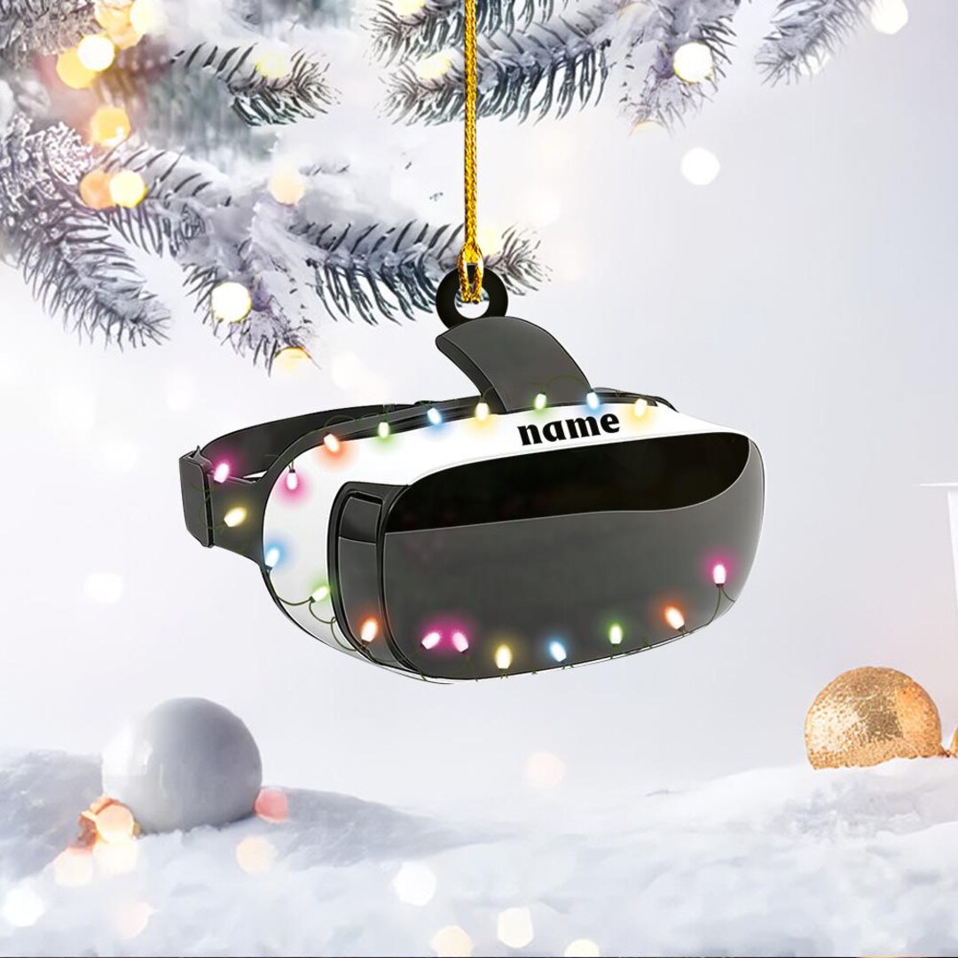 Personalized VR Headset Christmas Ornament, Virtual Reality Ornament ...