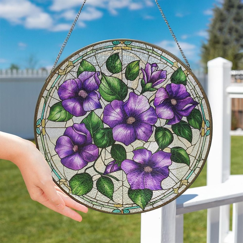 Violet Stained Glass - Etsy