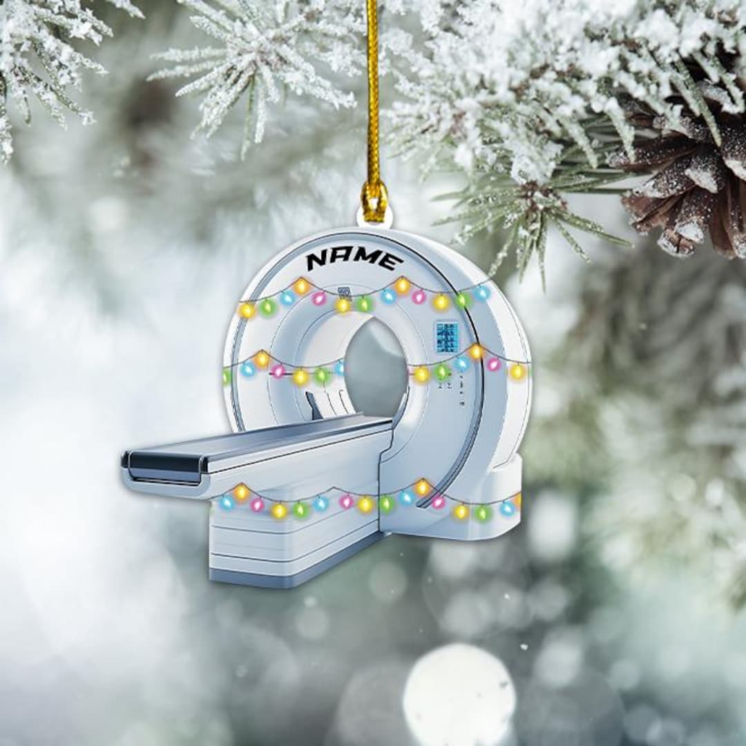 Personalized CT Scan Machine Ornament, Radiologist Christmas Ornament ...