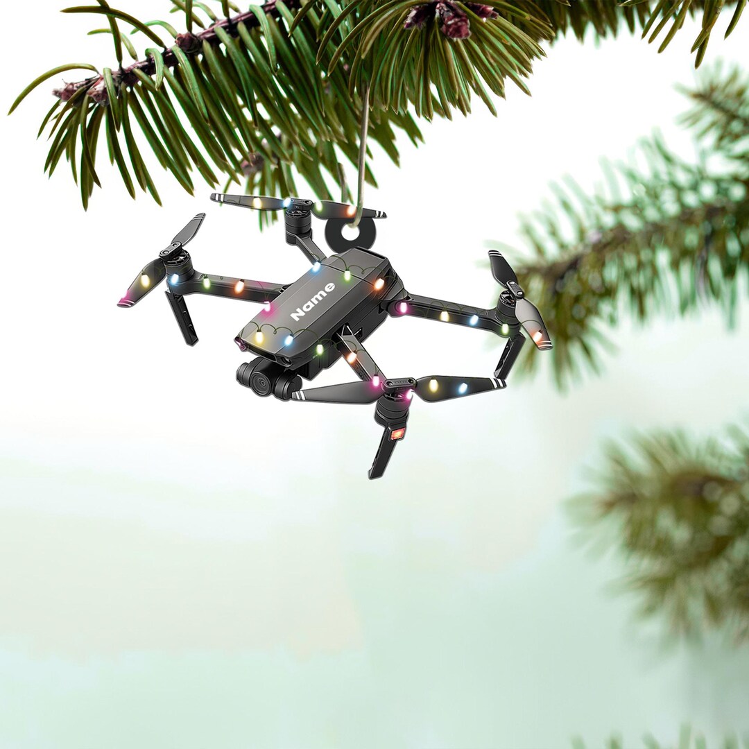 Personalized Drone Ornament, Drone Christmas Ornament, Drone Pilot ...