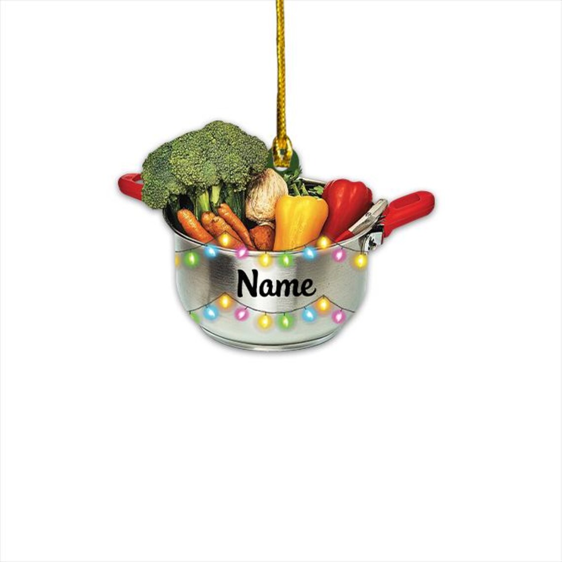 Personalized Cooking Pot Ornament, Cooking Pot Christmas Ornament ...