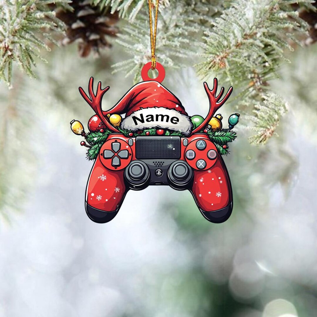 Game Controller Christmas Ornament, Video Game Xmas Ornament, Gaming ...