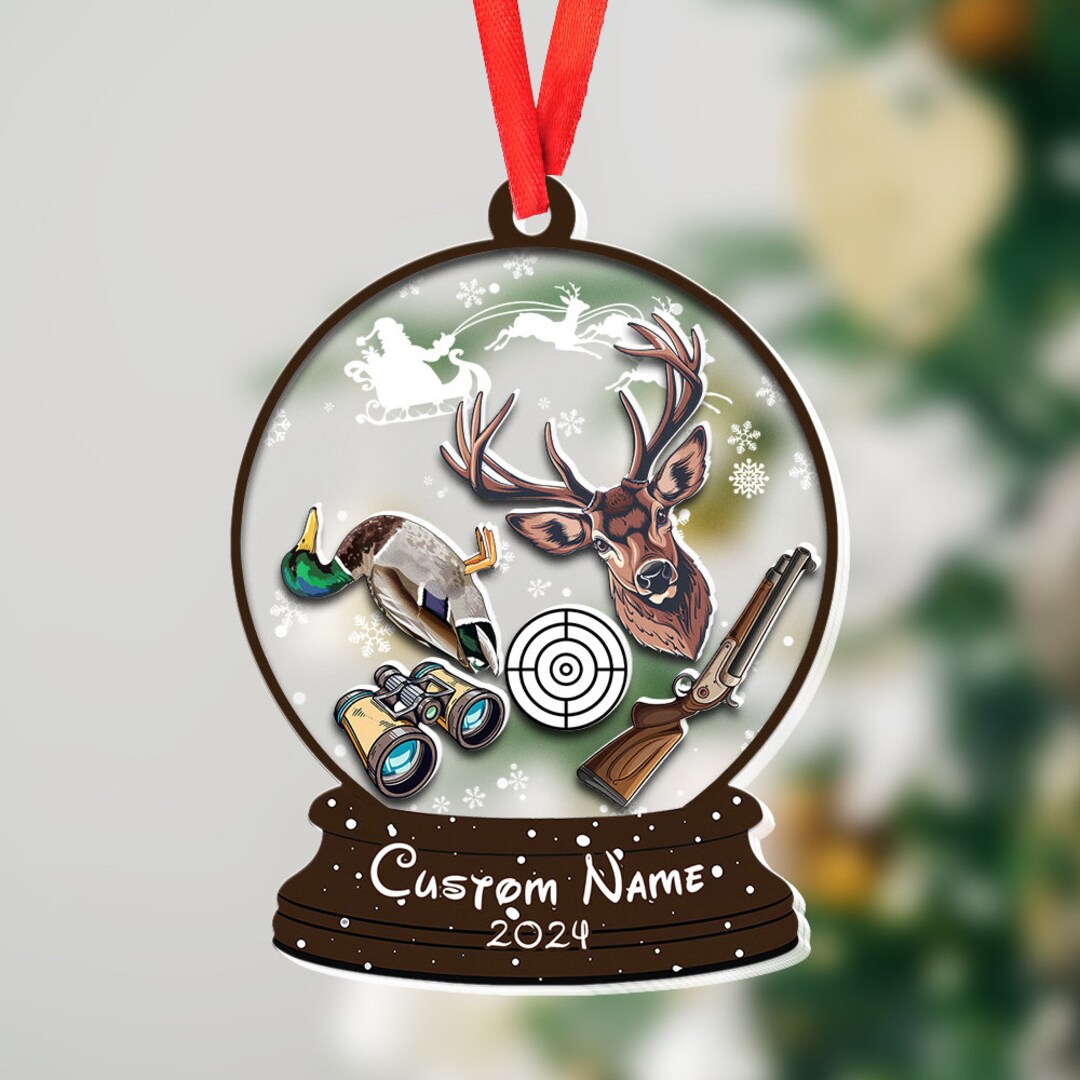 Personalized Hunting Ornament, Hunting Shaker Me Ornament, Gift for ...