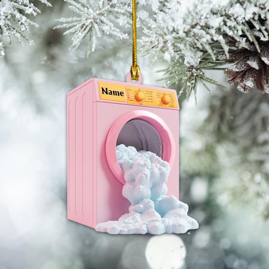 Washing Machine Christmas Ornament, Laundry Machine Christmas Ornament ...