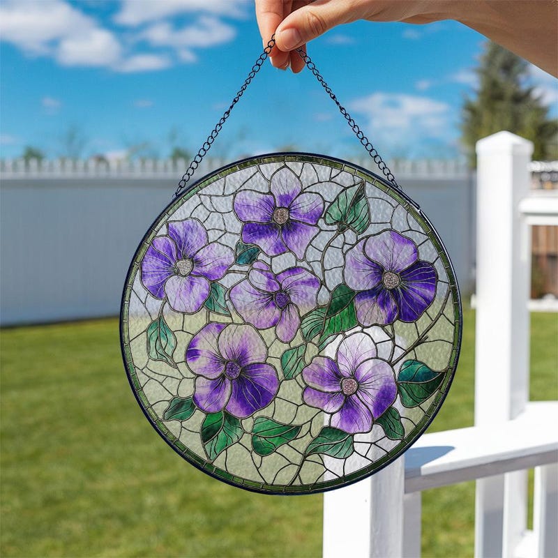 Violet Stained Glass - Etsy