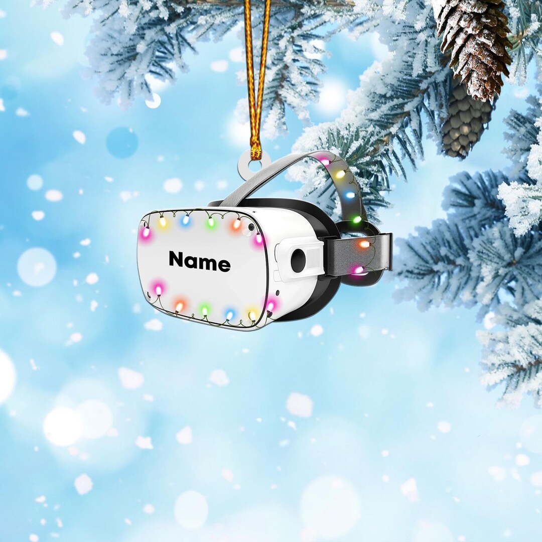 Personalized VR Headset Christmas Ornament, Virtual Reality Ornament ...