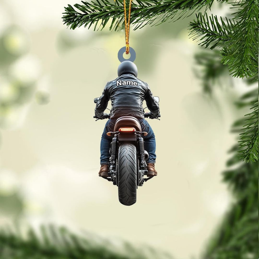 Motocross Christmas Ornament, Motor Racing Xmas Ornament, Motor Lovers ...