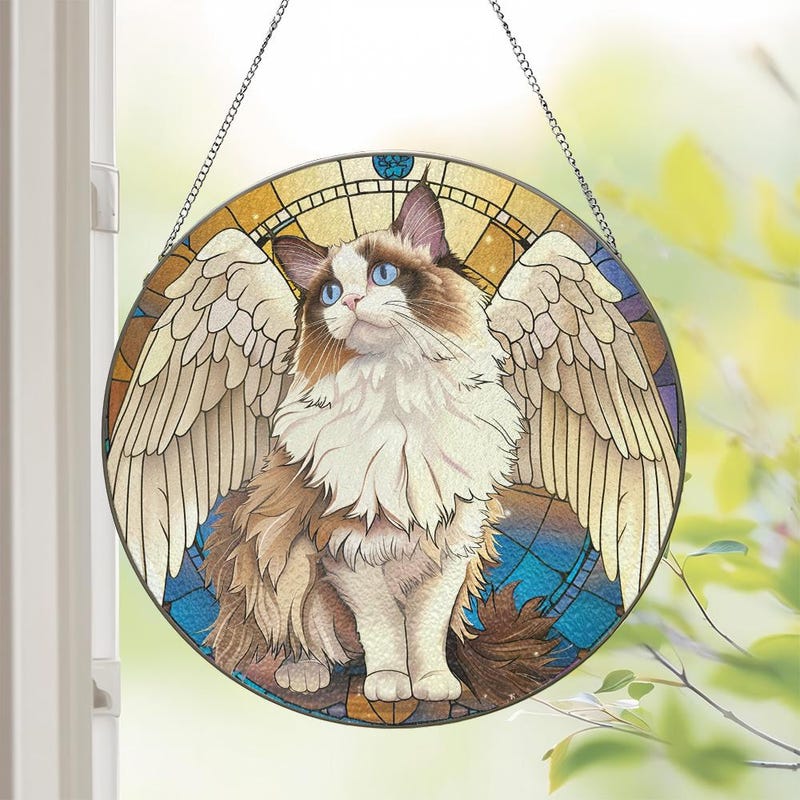 Cat Stained Glass Ragdoll - Etsy