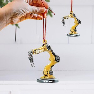 Personalized Industrial Robotics Ornament, Robotics Christmas Ornament ...