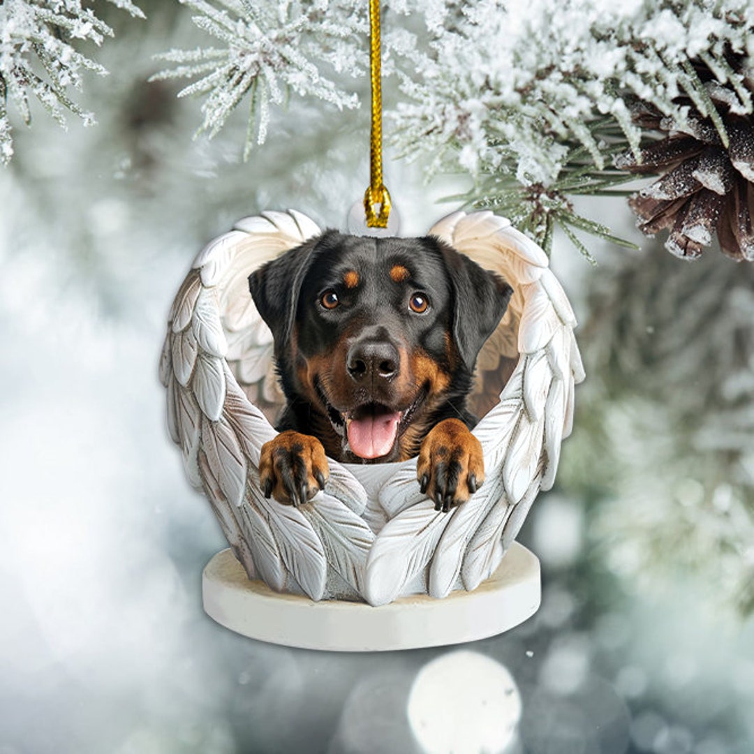 Personalized Boerboel Dog Angel Wings Ornament, Cute Boerboel Dog ...