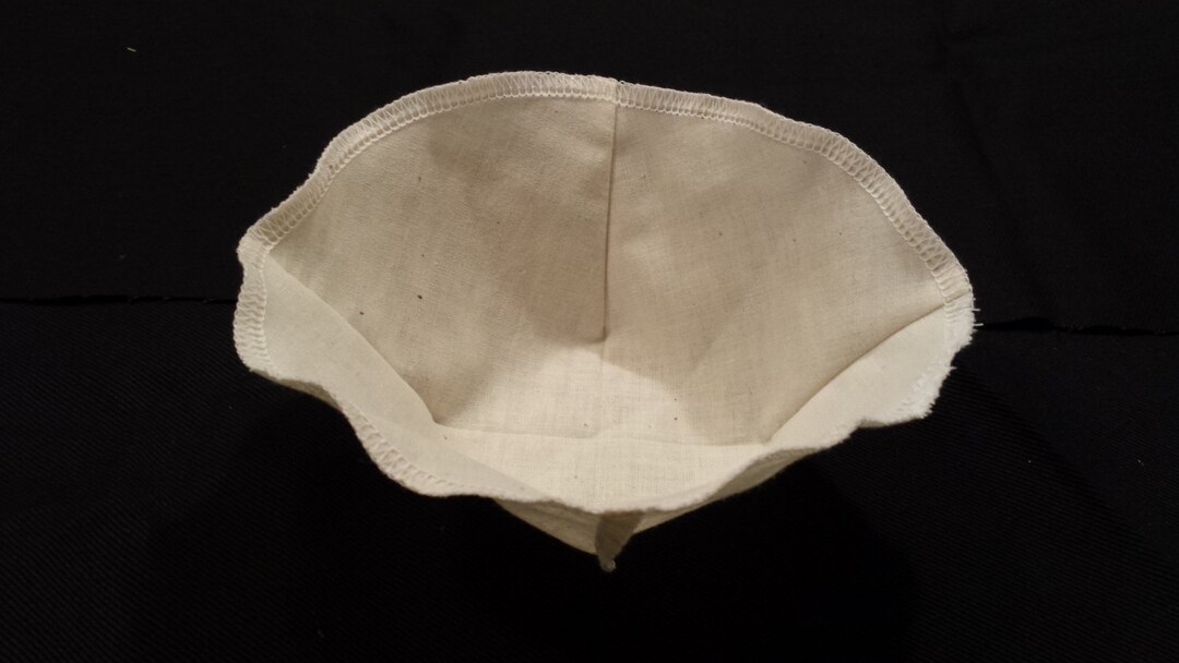 Set of Two Basket Style Reusable Cotton Coffee Filters, 8-12 Cup Size ...