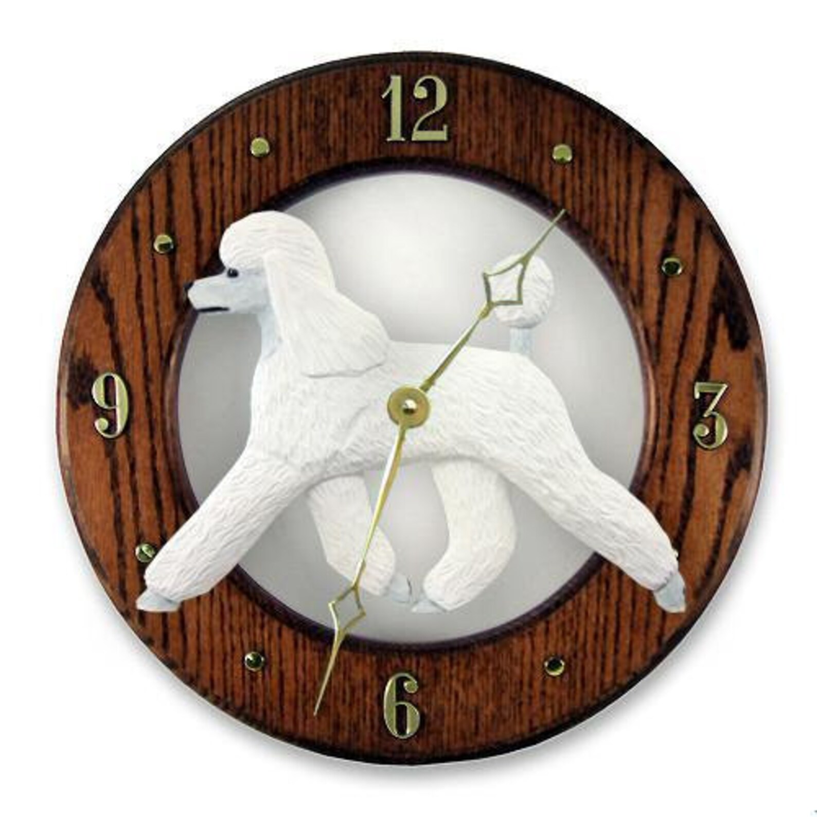 Poodle Wall Clocks-all Standard Coat Colors Possible-was - Etsy