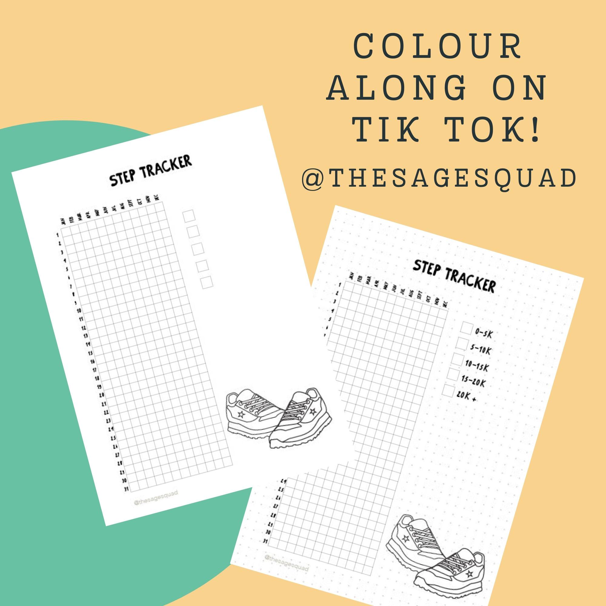 Steps Tracker Printable | Step Log | Walking Tracker PDF | Fitness ...