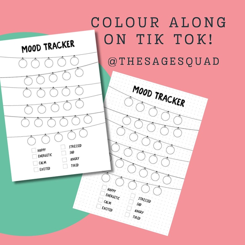 Christmas Mood Tracker, Printable Journal Page, December Tracker ...