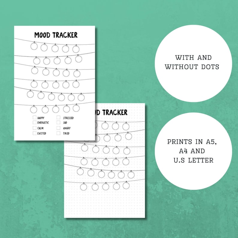 Christmas Mood Tracker, Printable Journal Page, December Tracker ...