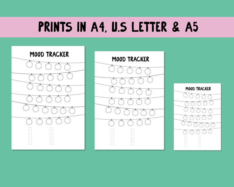 Christmas Mood Tracker, Printable Journal Page, December Tracker ...
