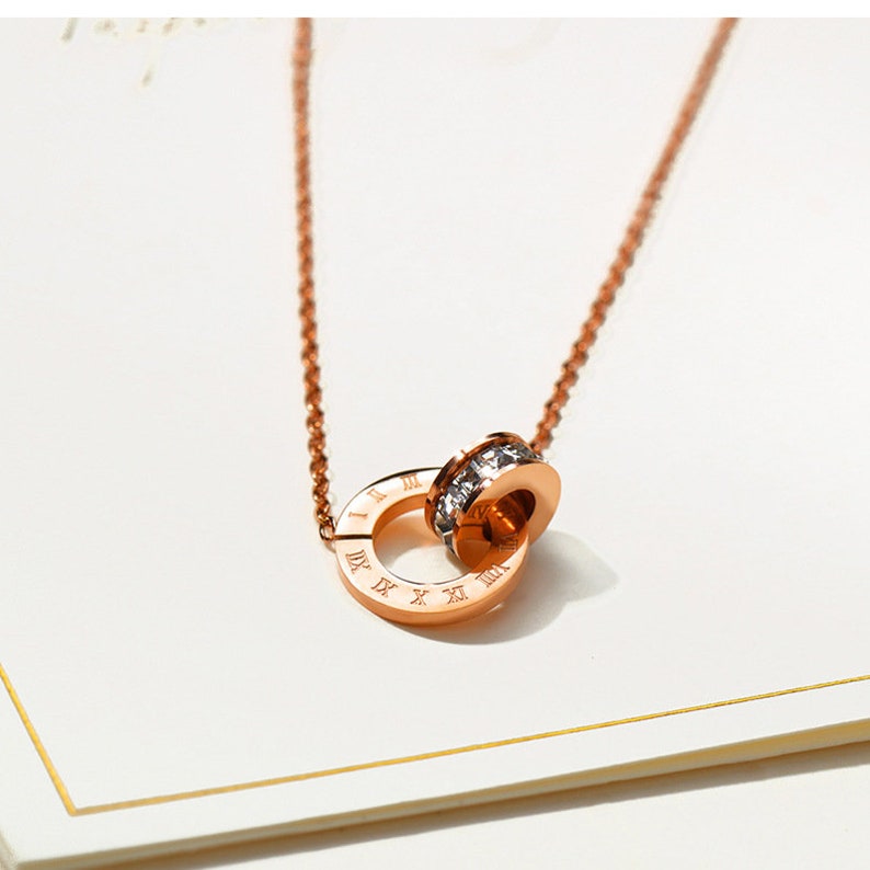 Interlocking Circles Necklace Infinity Necklace Dainty Family Necklace ...