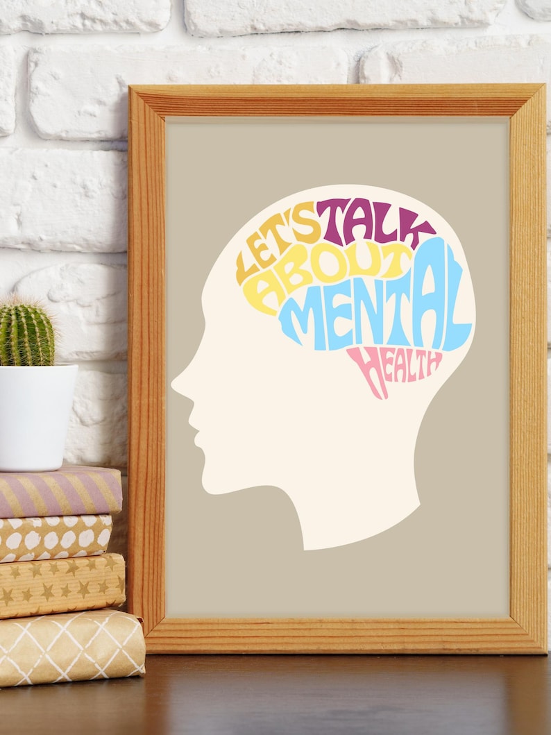 Empowering Quote Art | Mental Health Awareness Print | Instant Download ...