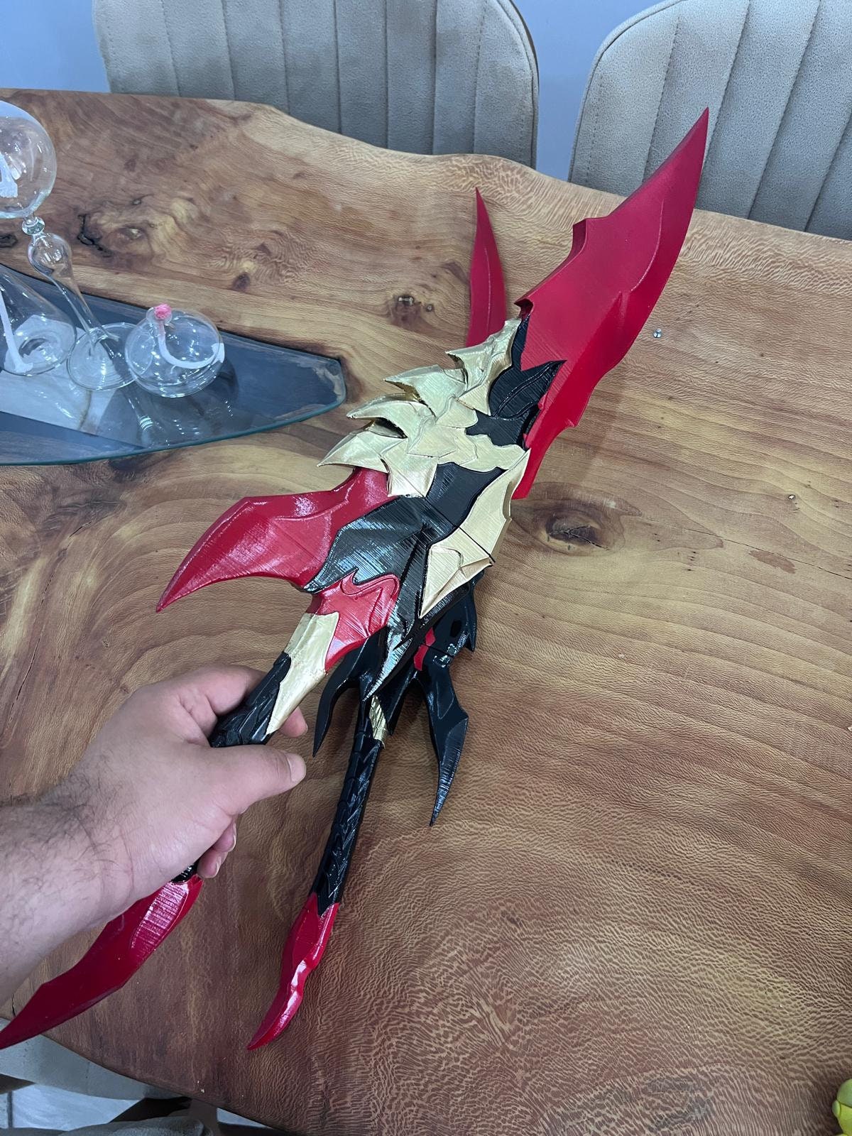 Solo Leveling Kamish Dagger 3D Printed Replica 1:1 Scale - Etsy