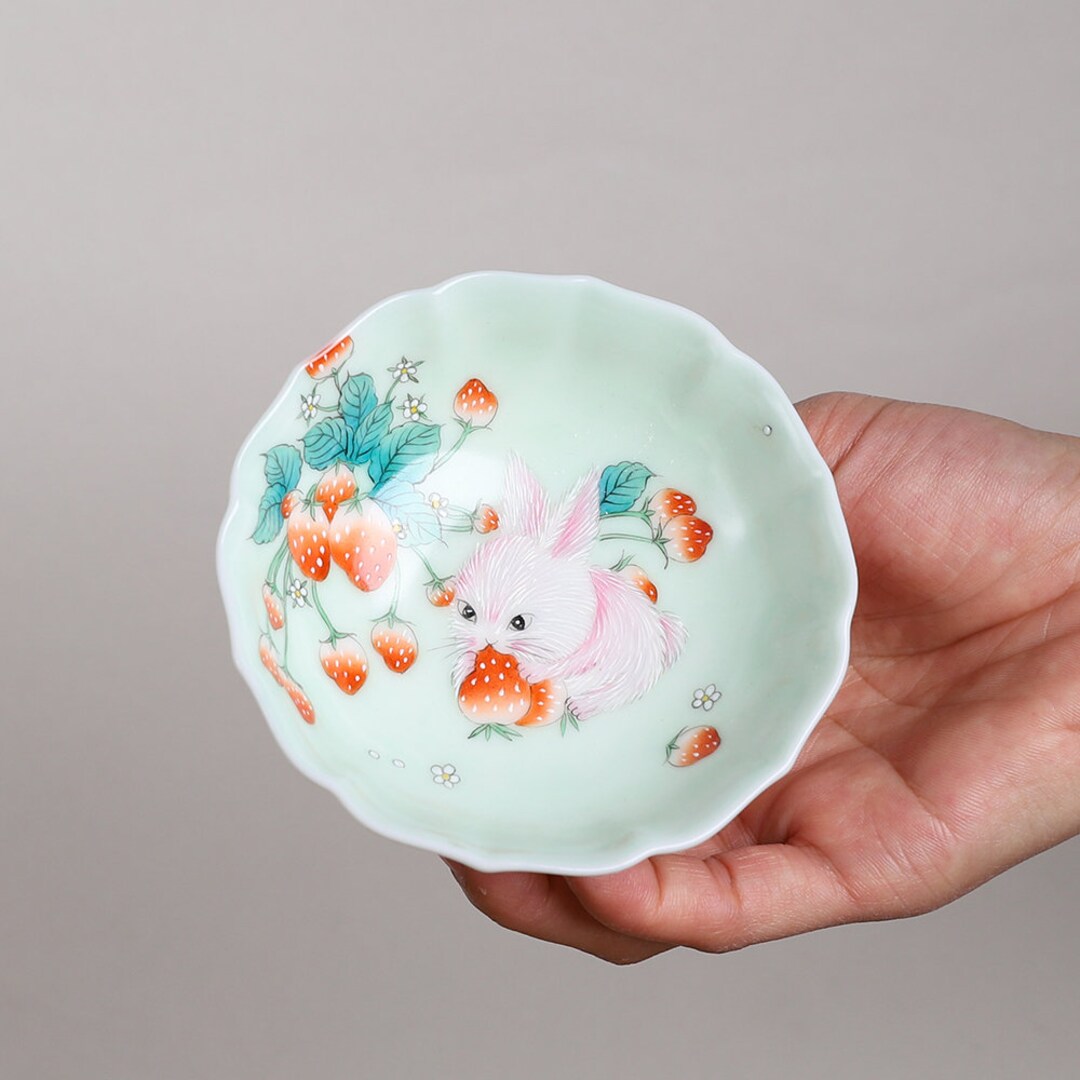 Hand-painted Rabbit Ceramic Tea Cup 90ml - Etsy