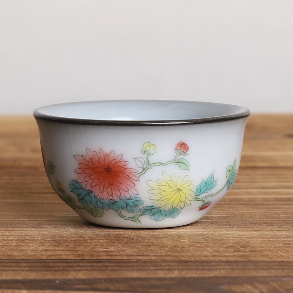 Hand-painted Hydrangea Porcelain Tea Cup 80ml - Etsy
