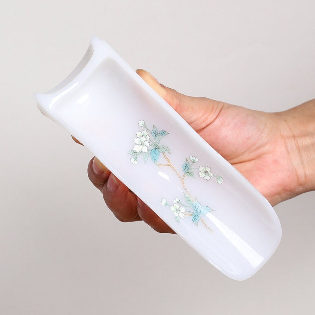 Hand-painted Jasmine White Ceramic Tea Spoon - Etsy