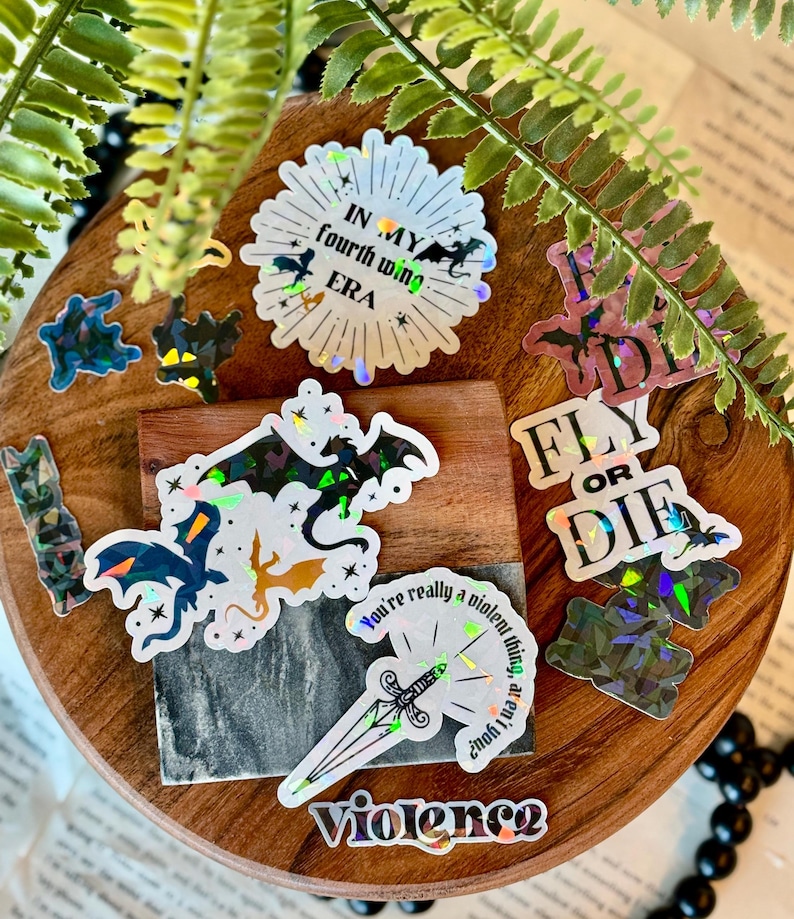 Fourth Wing Inspired Stickers: Dragon Rider Vinyl Decals - Etsy