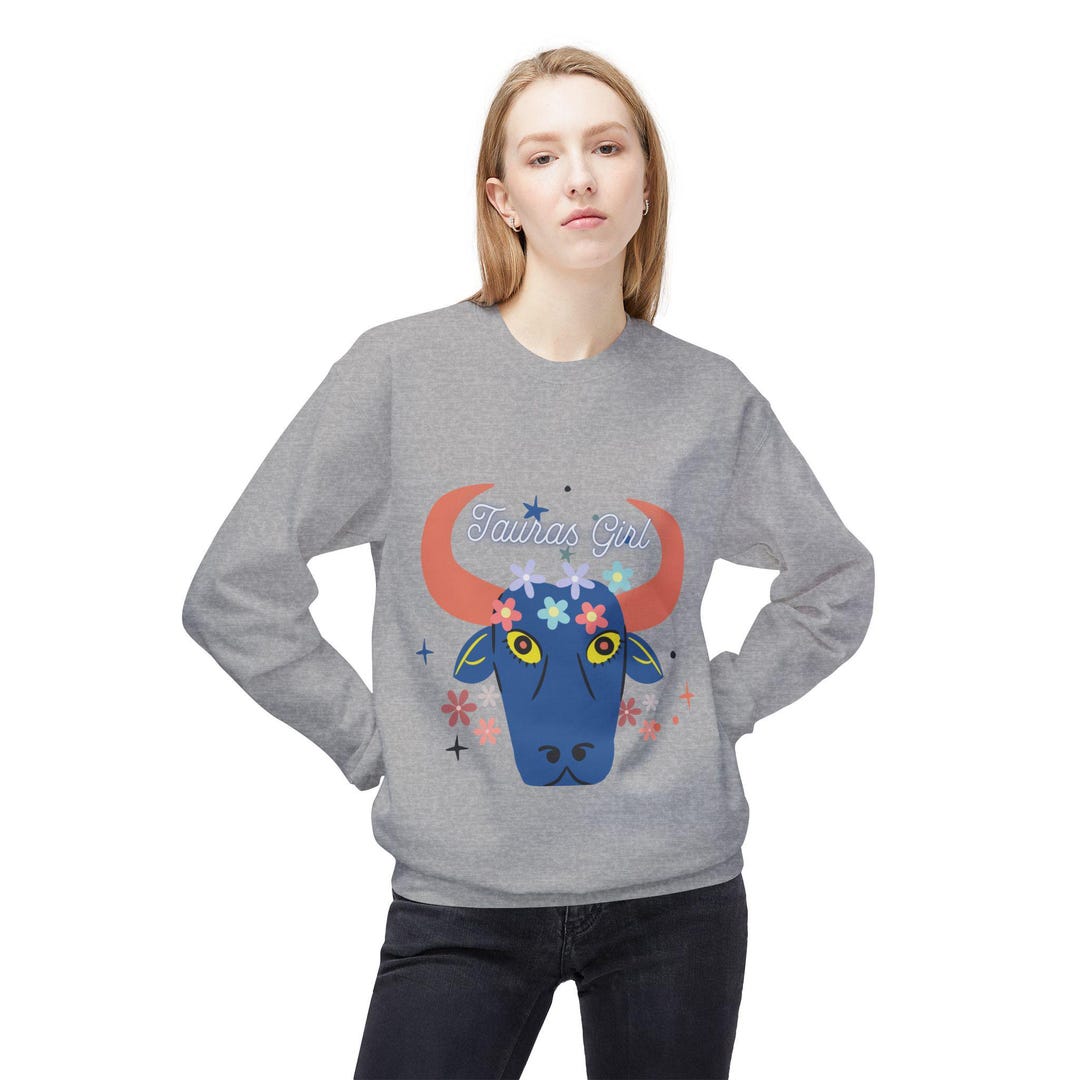 What's Your Sign,taurus Horoscope Sweatshirt, Cozy Crewneck Pullover ...