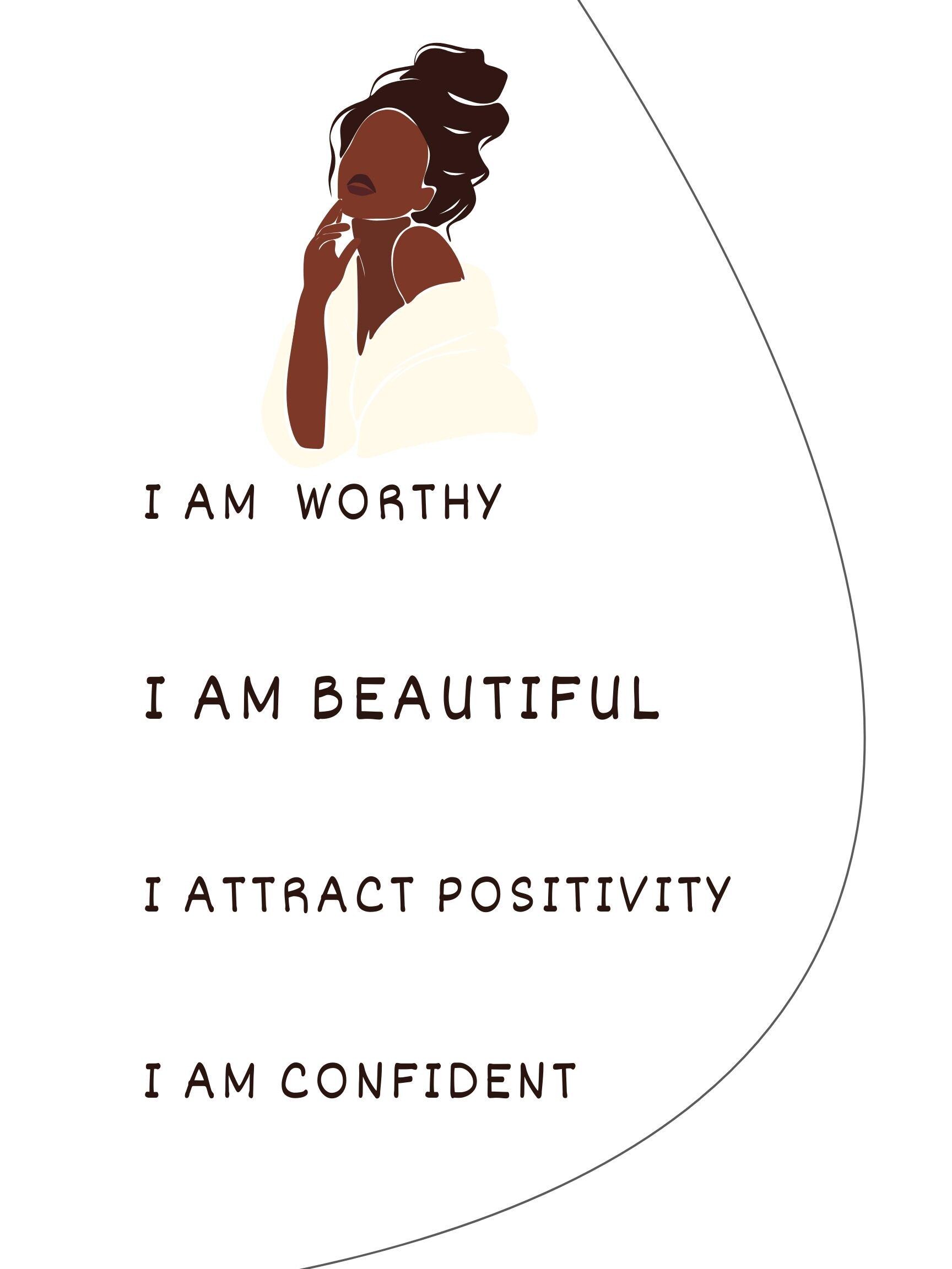 Affirmations, Self-love, Wall Art, Calligraphy, Poster - Etsy