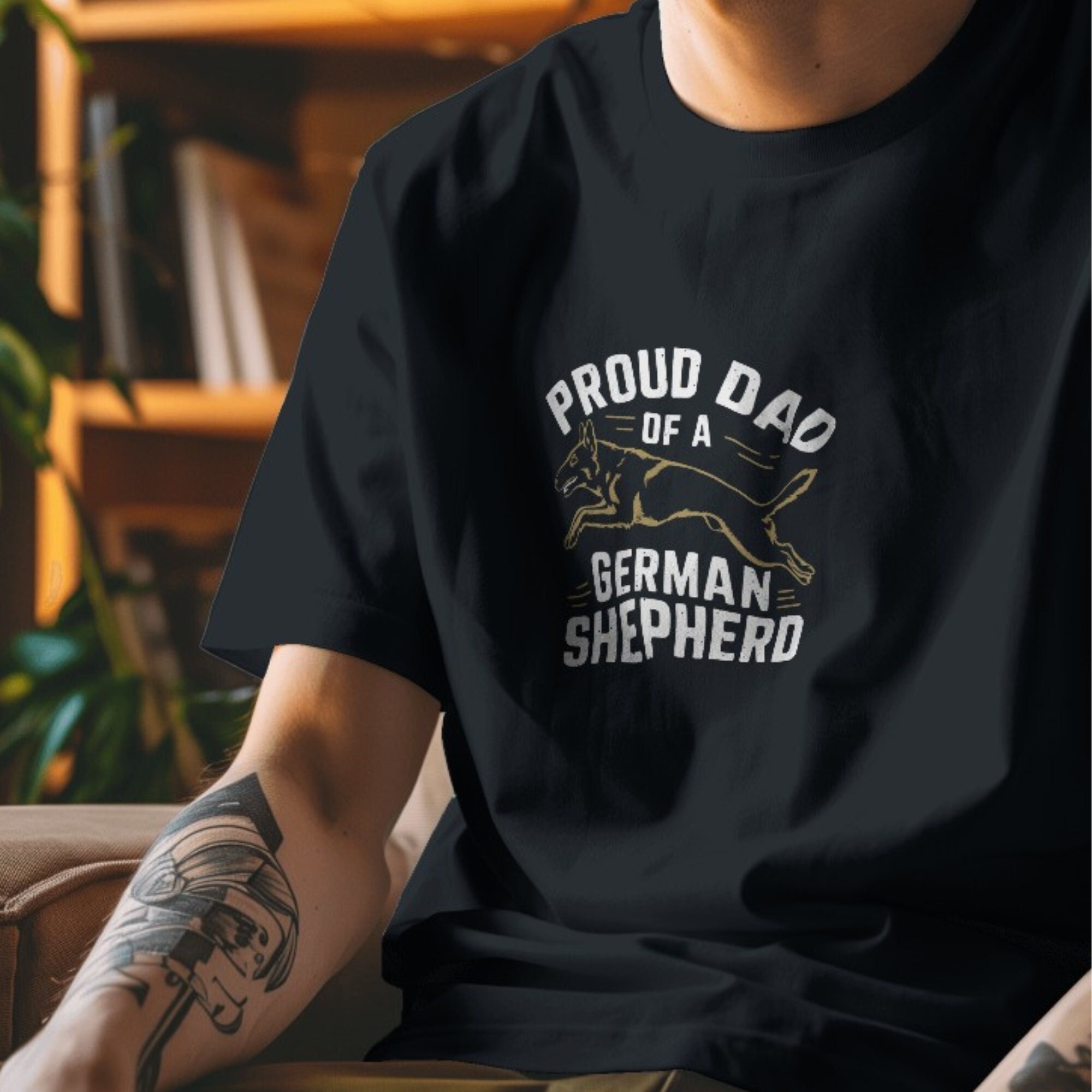 Proud Dad of a German Shepherd PNG Instant Digital Download , Men's T ...