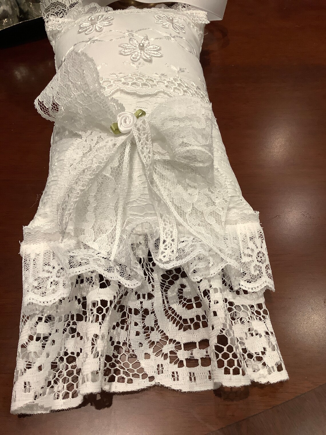 Victorian Shabby Chic White Sachet~pin Cushion Pillow, Hand M. Heritage ...