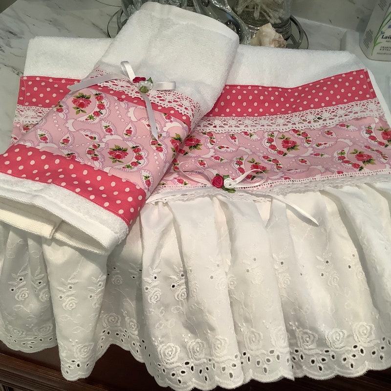 Ruffle Hand Towel - Etsy