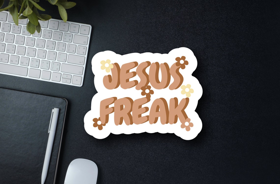 Jesus Freak Sticker Jesus Sticker Christian Sticker Bible Sticker Cute ...