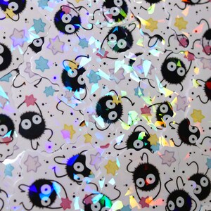 Studio Ghibli Soot Sprites Susuwatari Spirited Away Holographic Vinyl ...