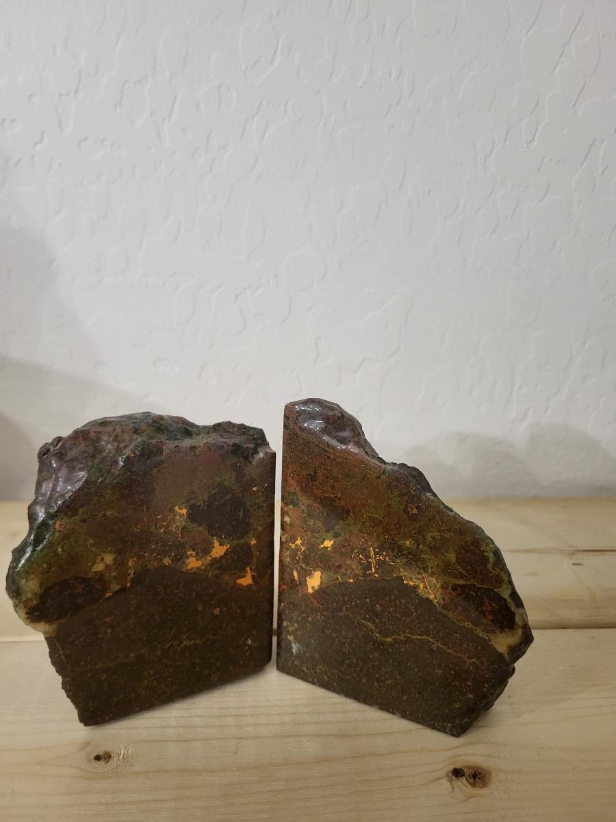 Vintage Stone Bookends - Etsy