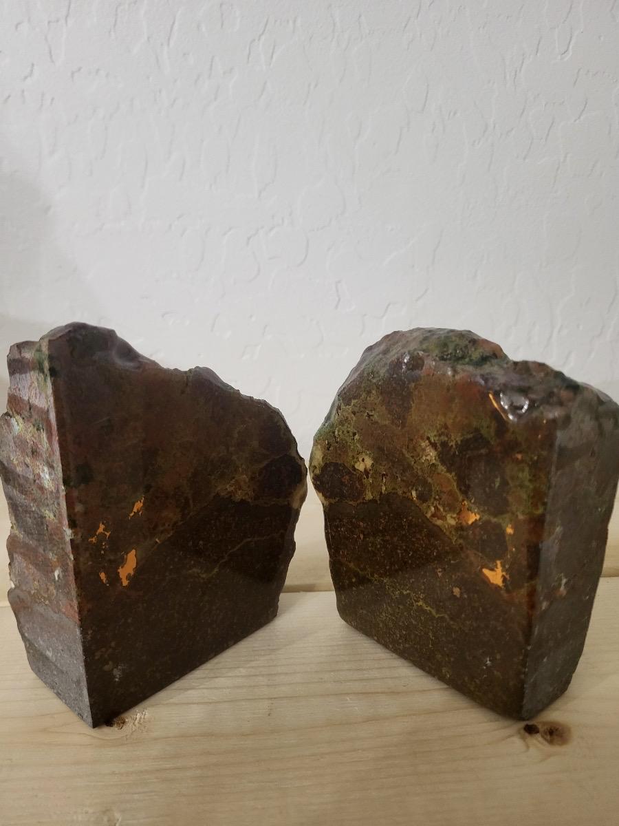 Vintage Stone Bookends - Etsy