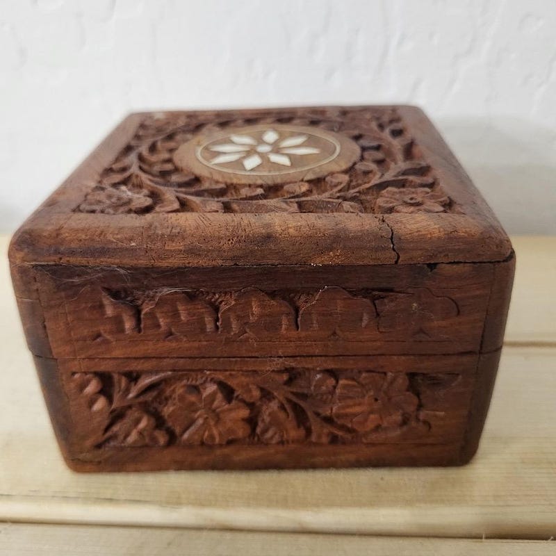Carved Jewelry Box - Etsy