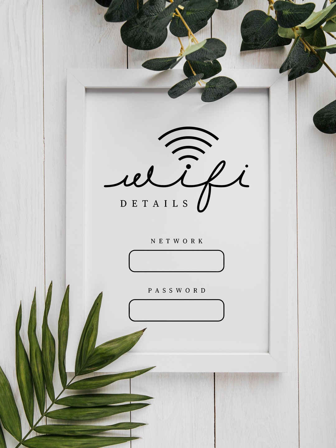 Wifi Password Sign / Printable Wifi Poster / Digital Download Poster ...