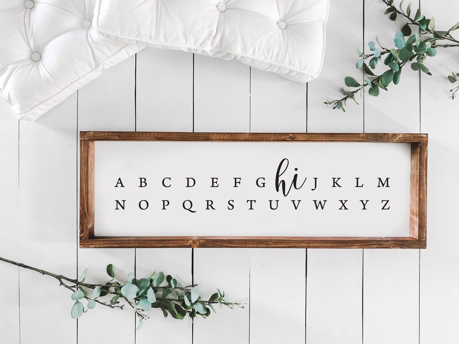 Abc's Alphabet Farmhouse Sign Modern Farmhouse Clean - Etsy