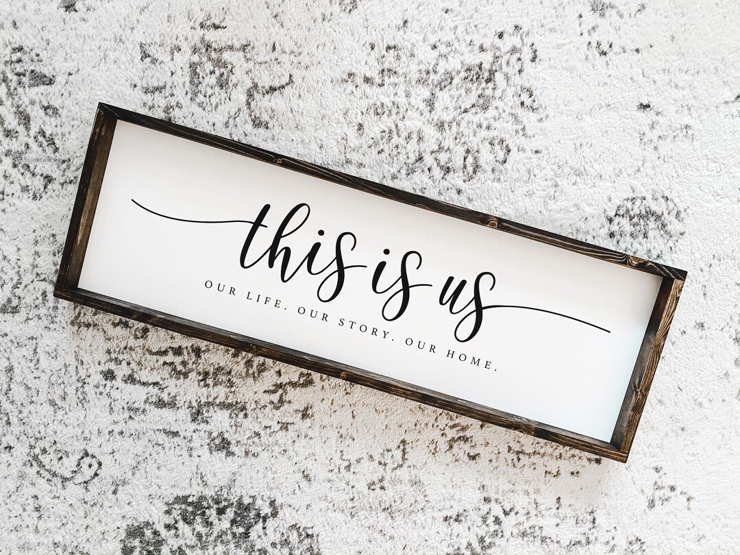 This is Us Sign Farmhouse Sign Custom Family Sign House Warming Gift ...