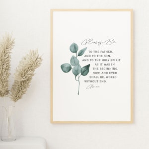 Glory Be / Printable Art / Digital Download Poster / Prayer / Ready to ...
